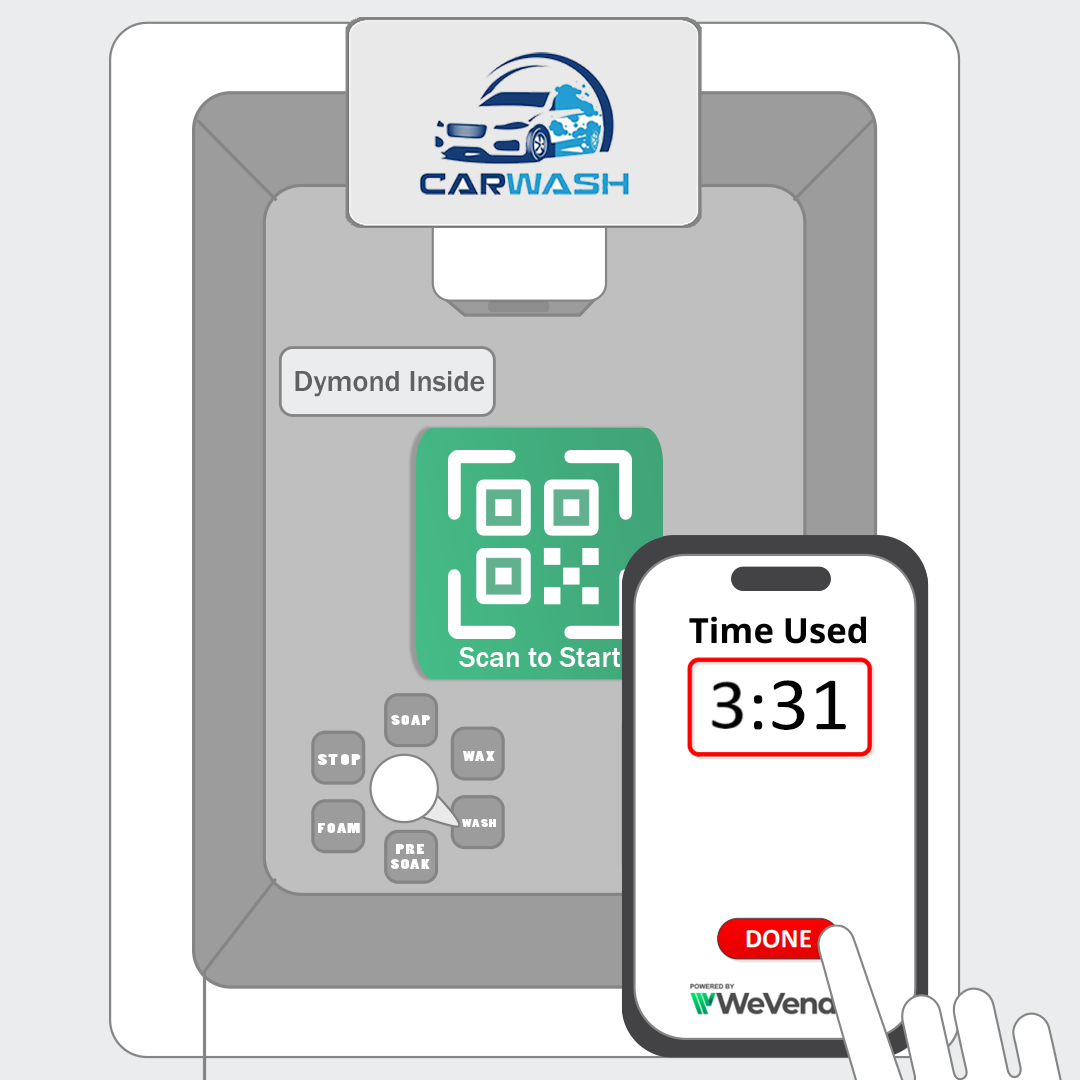 WeVend - Carwash Unattended Payment Solutions with Easy Integration